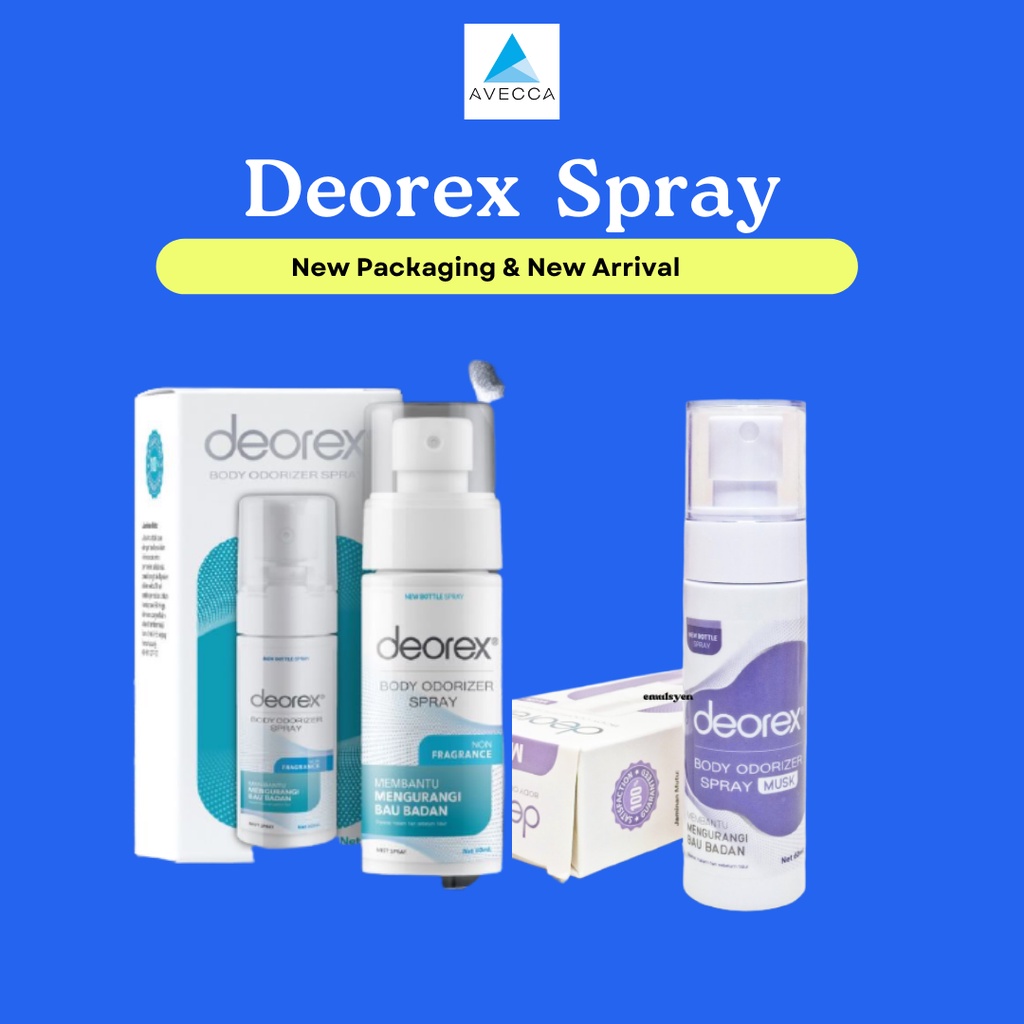 Jual Deorex Body Odorizer Spray 60 ml /Mengatasi Bau Badan / Deodorant ...
