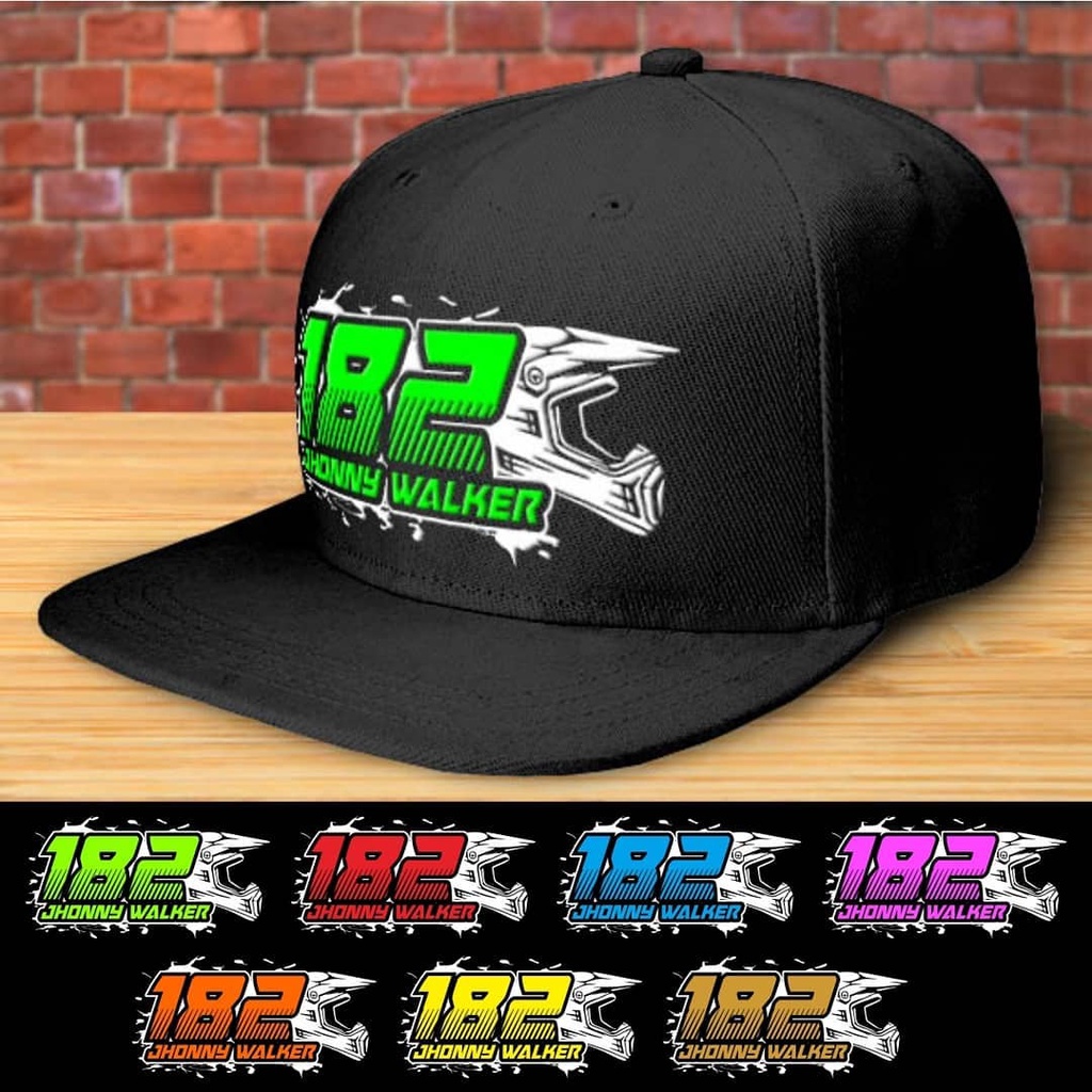Jual topi custom nama dan nomor bisa request design logo sendiri dll ...