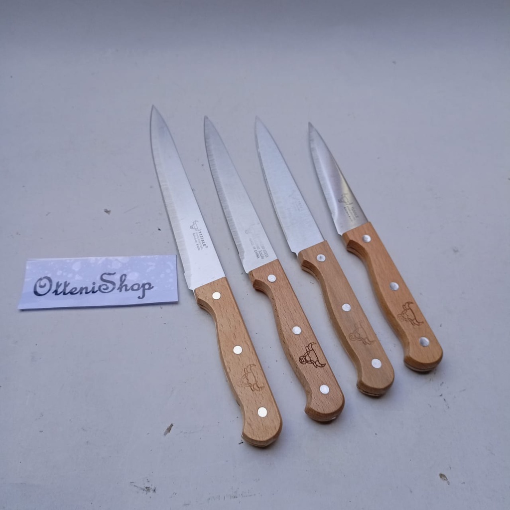 Jual Pisau masak stainless steel gagang kayu Yijiale - pisau dapur ...