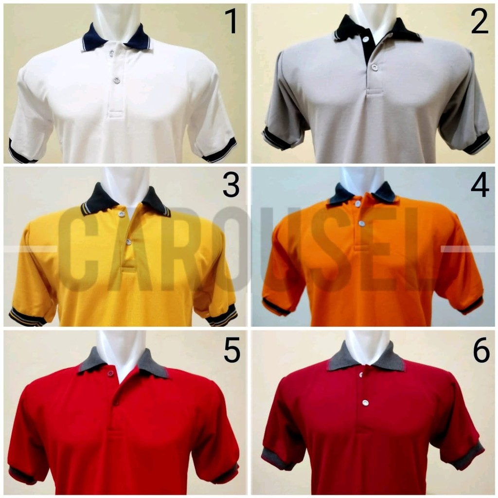 Jual Kaos Polo Premium XXL(JUMBO)/ Kaos Kerah Premium/ Kaos Polos Pria ...