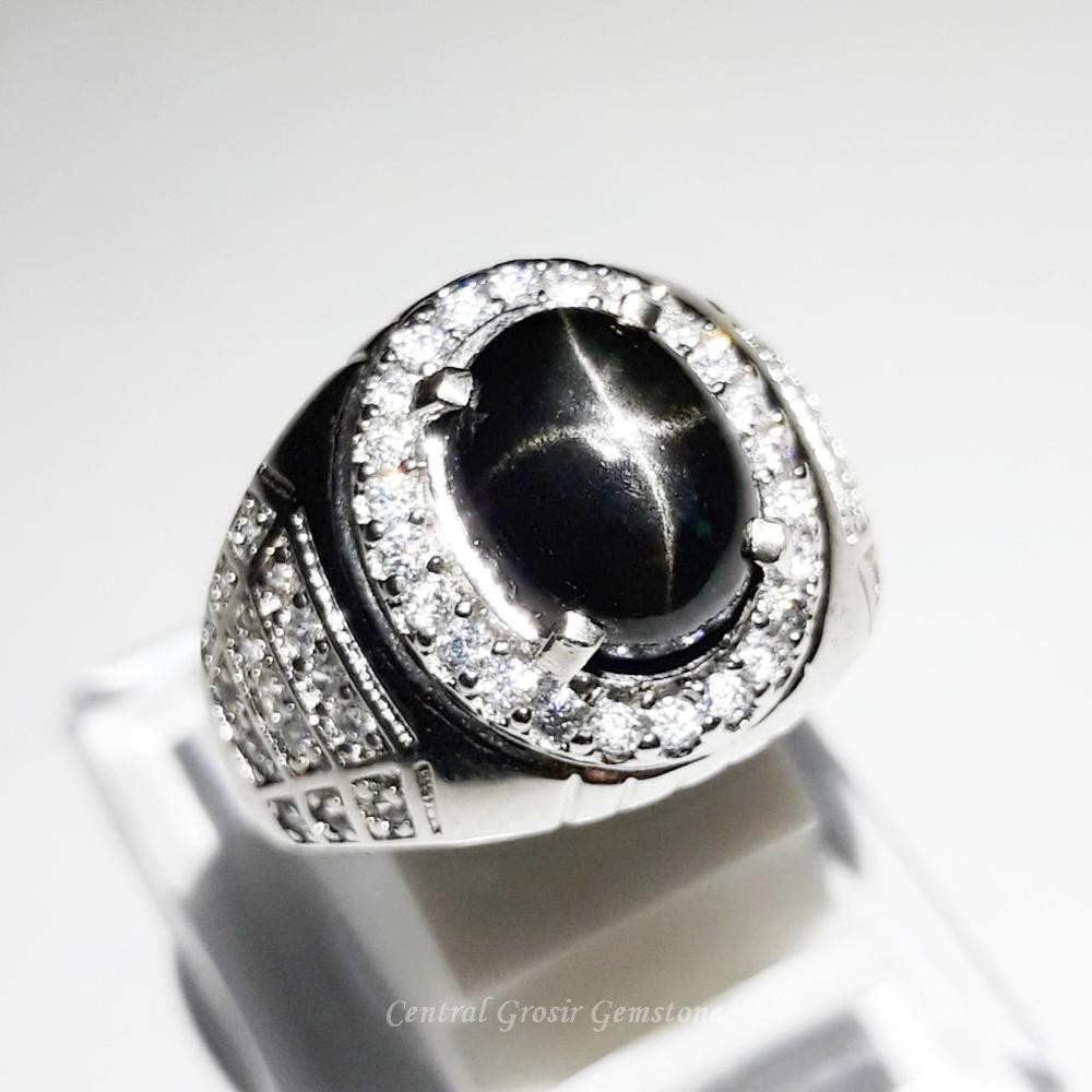 Jual Batu Cincin Natural Nilam Star Size Kantoran | Shopee Indonesia