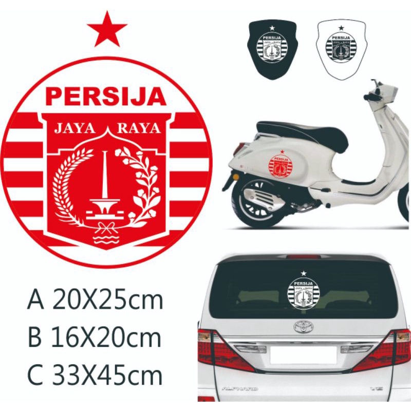Jual Stiker Liga Indonesia Stiker Persija Wall Dinding | Shopee Indonesia
