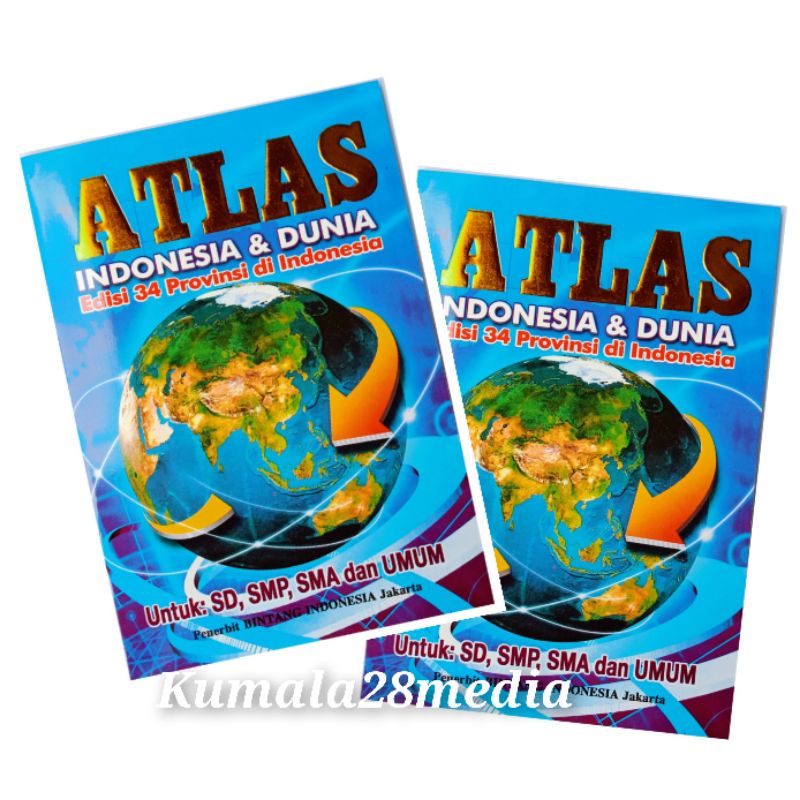 Jual Buku Atlas Indonesi dan Dunia, Buku Peta Indonesia Indonesia ...