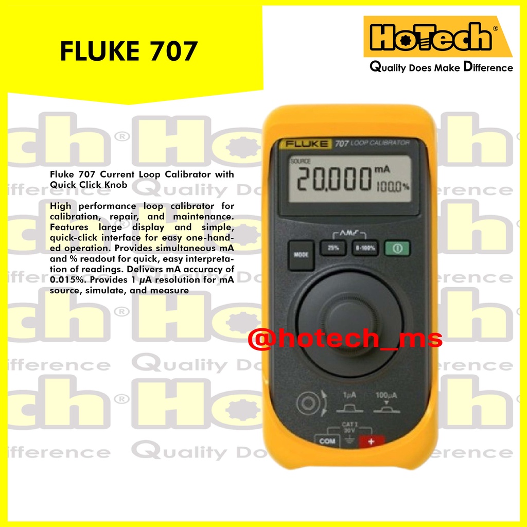 Jual Fluke 707 Current Loop Calibrator with Quick Click Knob | Shopee Indonesia