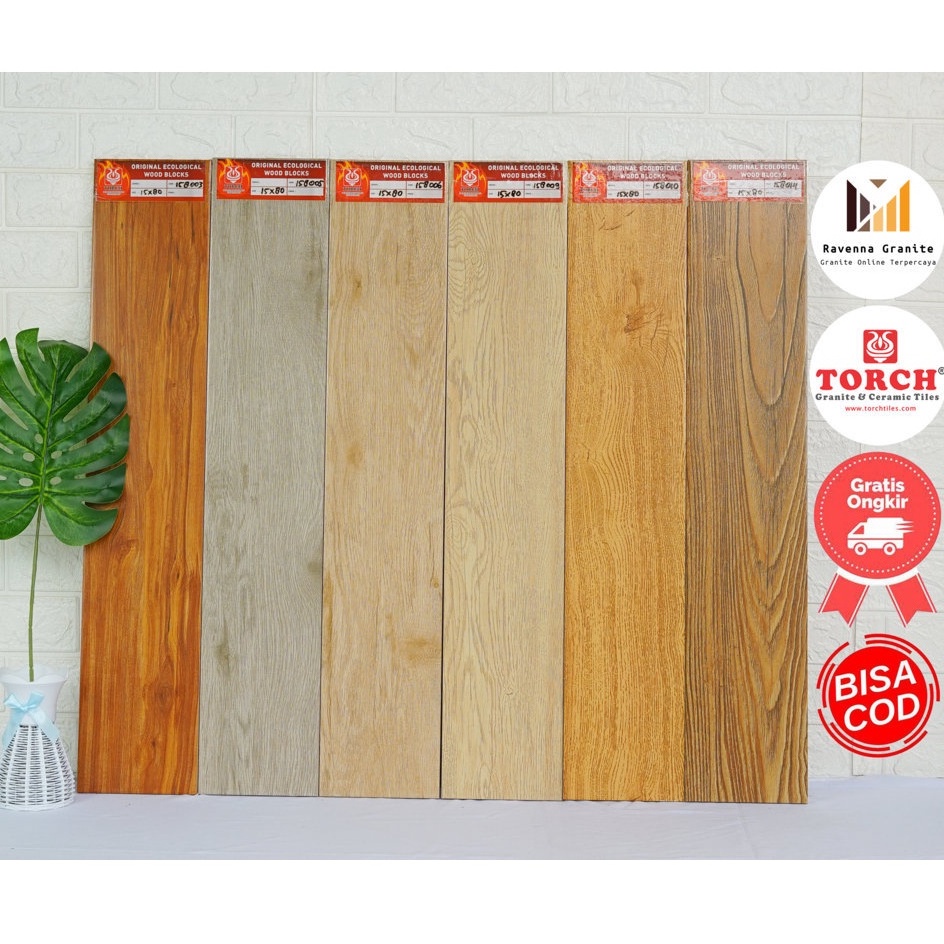 Jual Granit Lantai Motif Kayu 15x80 Torch Free Ongkir | Shopee Indonesia
