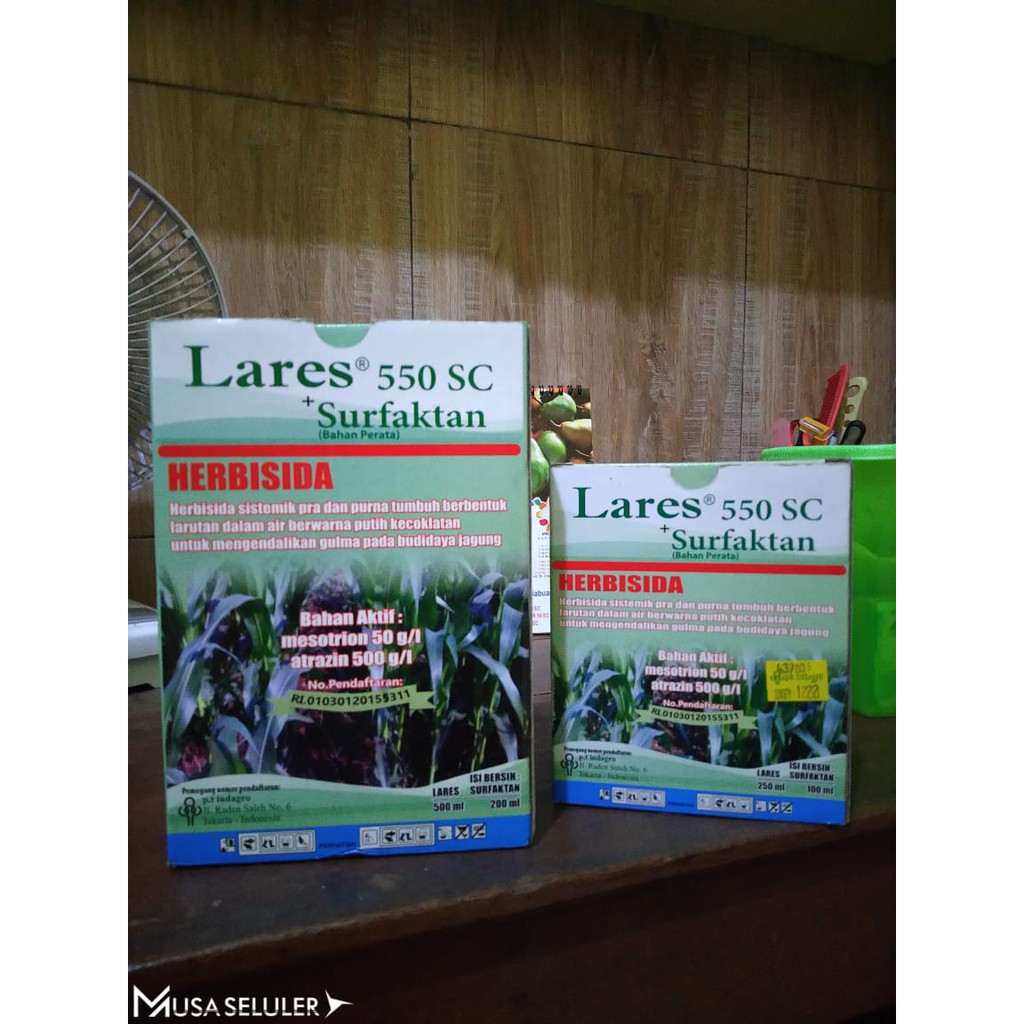Jual LARES 550SC 500 ML & SURFAKTAN 250 ML HERBISIDA SELEKTIF | Shopee ...