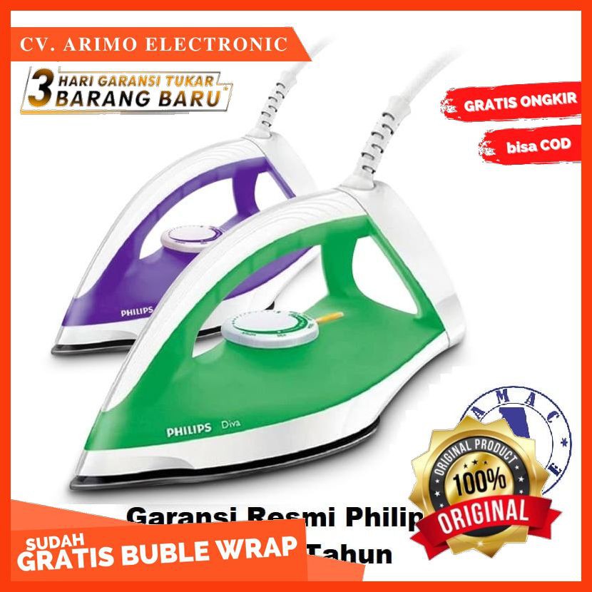 Jual PROMO..!! SETRIKA LISTRIK DIVA PHILIPS / SETERIKA / GC-122 / GC122 GC 122 [ GARANSI RESMI ...