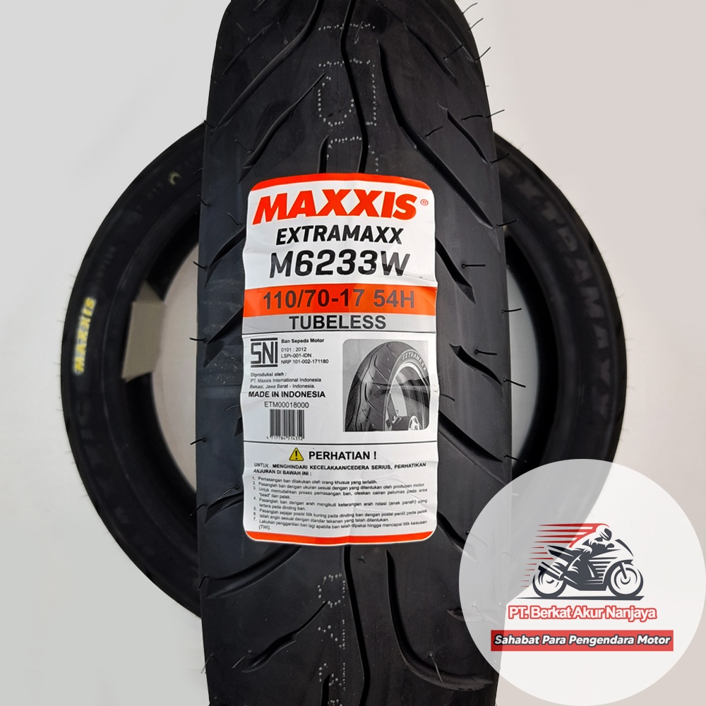 Jual Maxxis Extramaxx M6233W 110/70-17 Ban Motor Sport Tubeless BONUS ...
