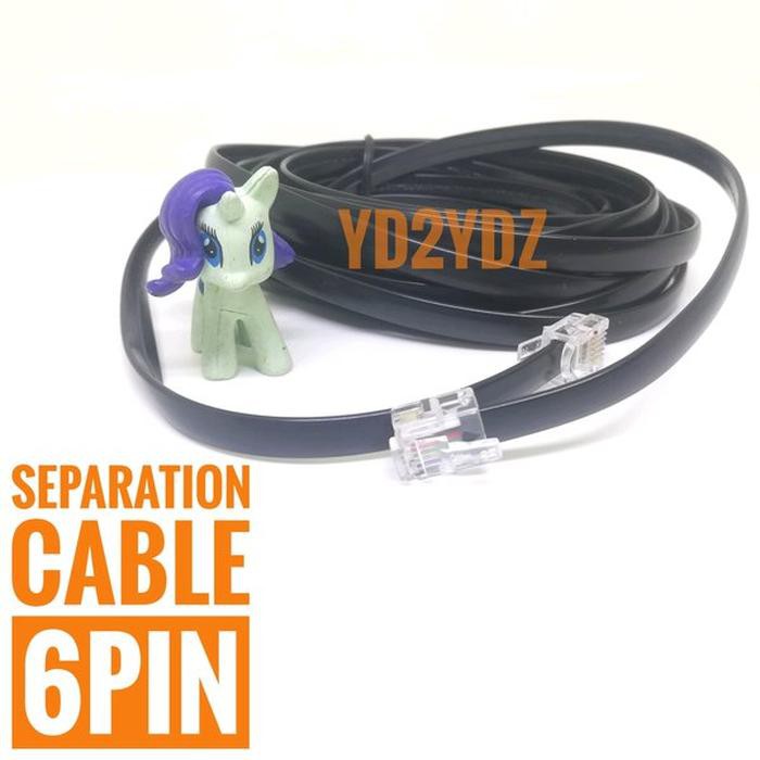 Jual Jual Kabel perpanjangan display 6pin separation kit cable RJ12 yaesu FT78 Murah | Shopee ...