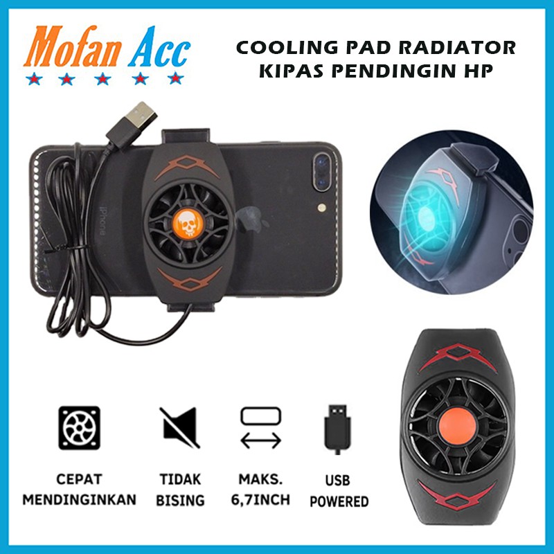 Jual Smartphone Cooling Fan X13 Radiator / Kipas Pendingin Handphone ...