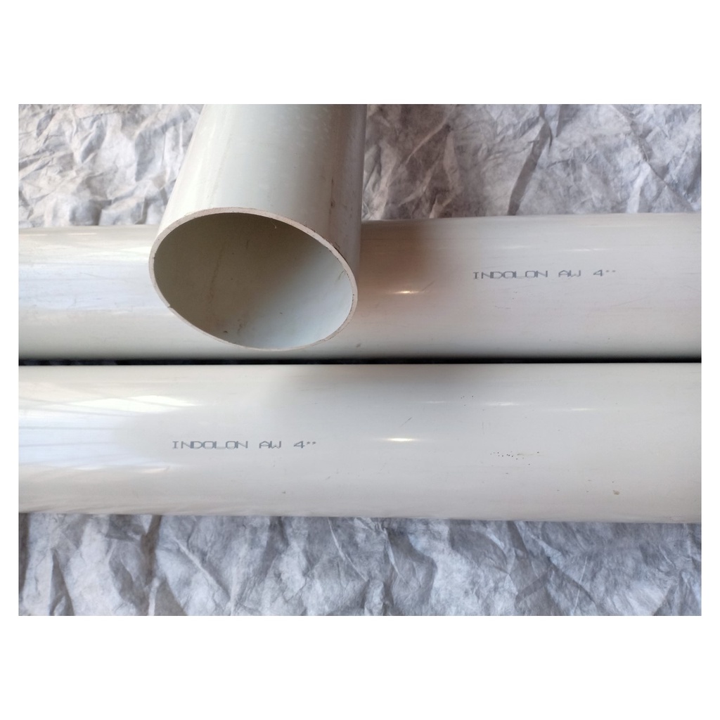 PIPA PARALON PUTIH 4 INCH TYPE AW TEBAL DAN KUAT POTONGAN 50CM PIPA PVC ...