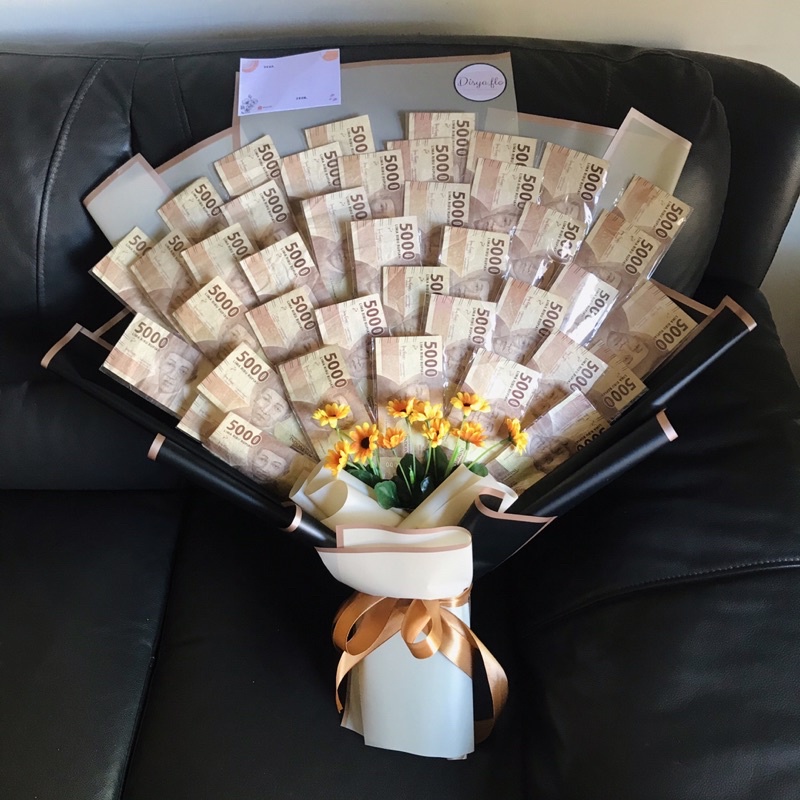 Jual Buket Uang Asli Pecahan Rp.5.000 , Bucket Untuk Gift/Hadiah Kado ...