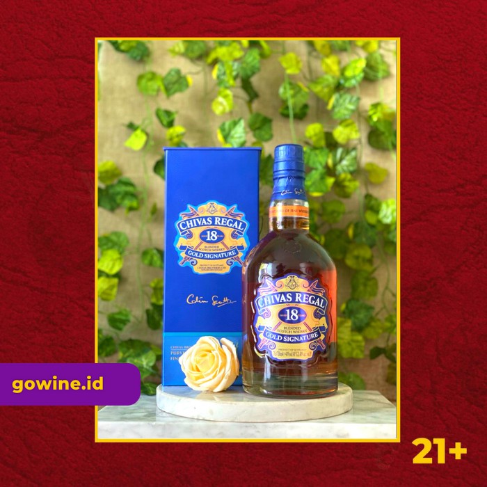 Jual Chivas Regal 18 YO Blended Scotch Whisky Gold Signature Whiskey 700ml (ORI & RESMI ...