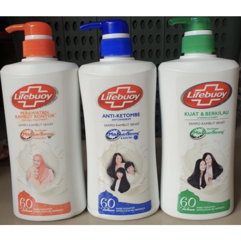 Jual Lifebuoy shampoo 680 ml merah hijau biru rambut rontok anti dandruff ketombe murah promo ...