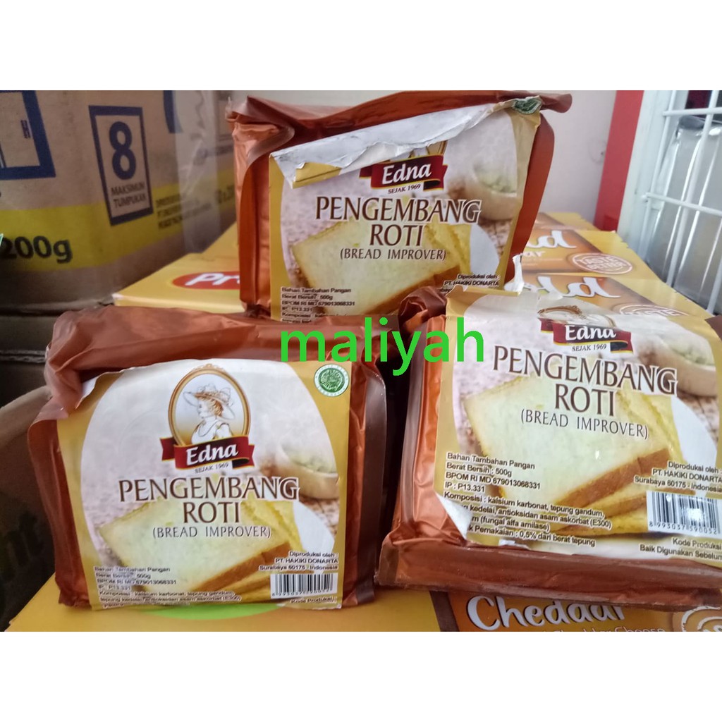 Jual Edna bread improver pelembut pengembang roti original kemasan ...