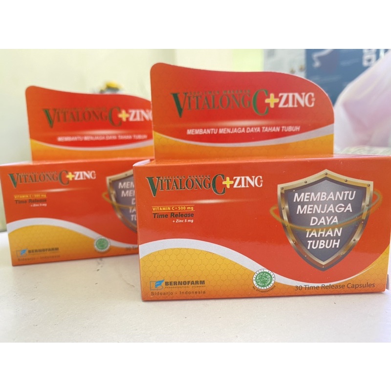 Jual Vitalong C ZINC BOTOL 30 kapsul ORI Vitalong + Zinc Plus Zinc ...