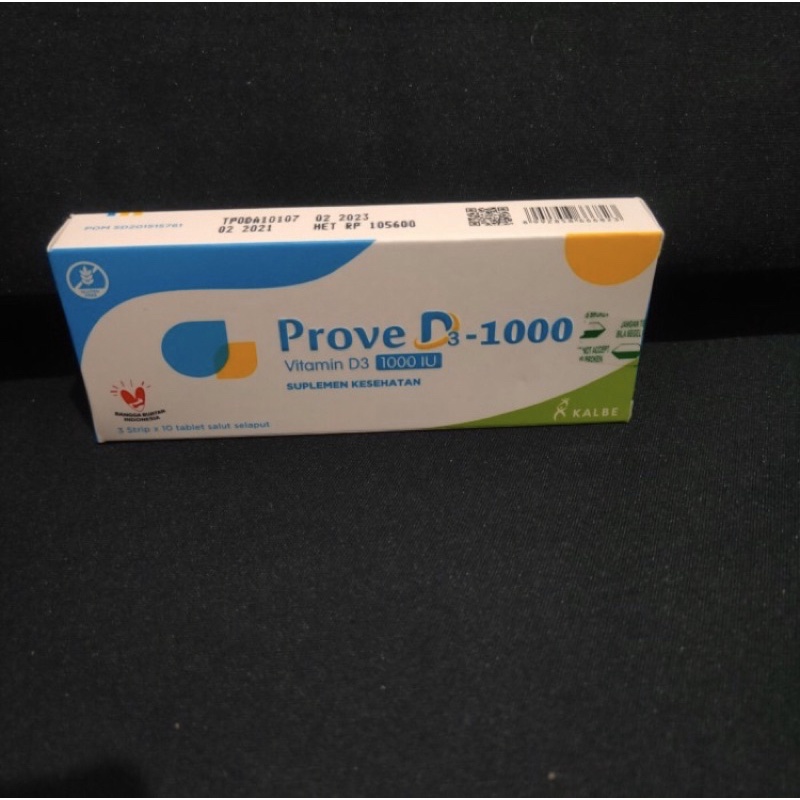 Jual Prove D3-1000 IU / Vitamin D3 1000 IU 1 box isi 30 Tablet | Shopee ...