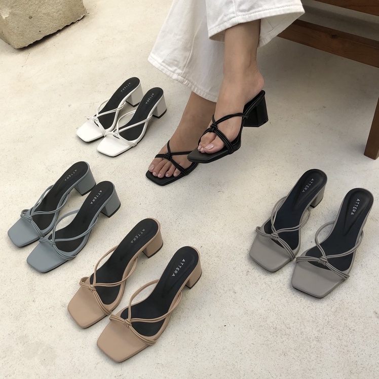 Jual ATTERA - HIRA (black/white/nude/ashgrey/ocean blue) | Shopee Indonesia