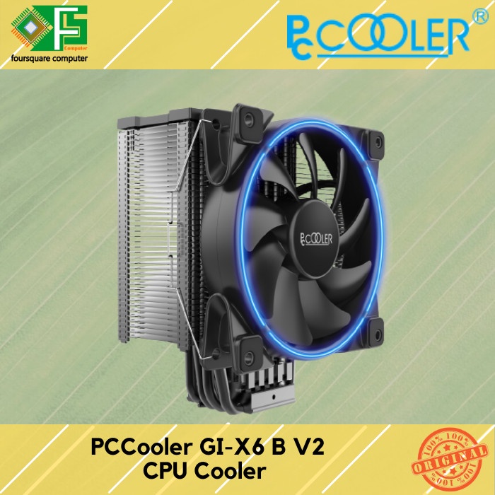 Jual CPU Cooler PCCooler GI-X6 | 5x Heatpipe | Shopee Indonesia