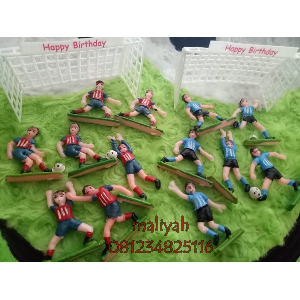 Jual topper sepakbola hiasan kue tart pemain bola sepakbola | Shopee ...