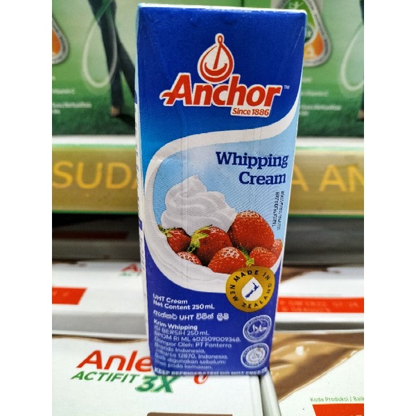 Jual ANCHOR WHIPPING CREAM 250ML | Shopee Indonesia