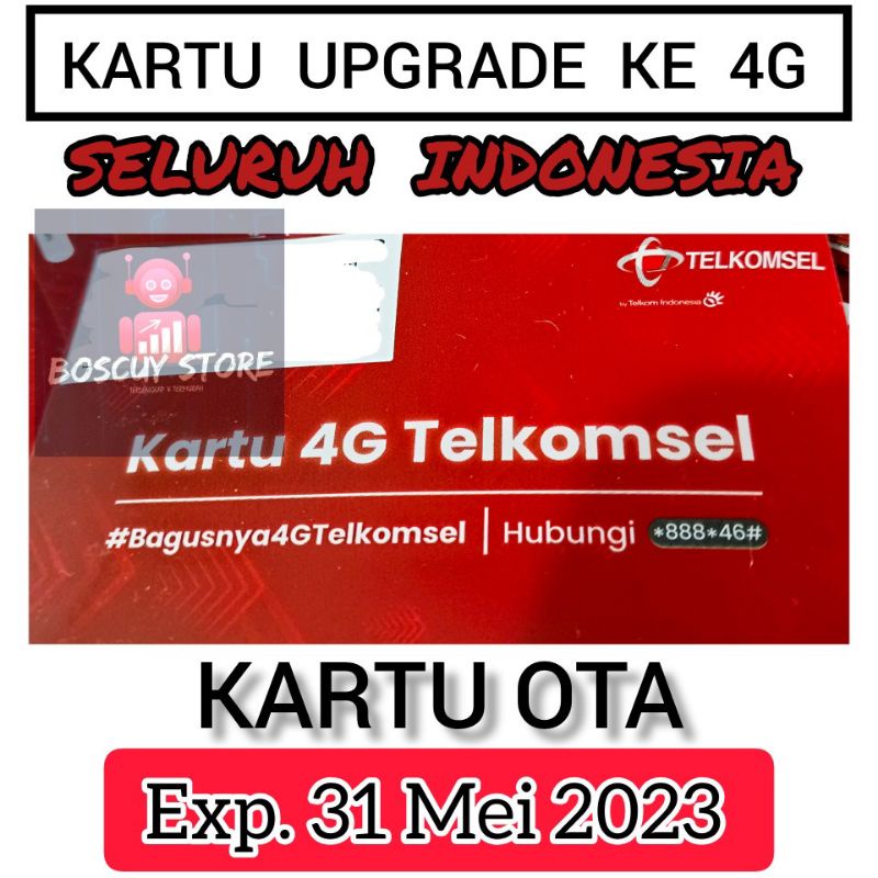 Jual Telkomsel kartu upgrade ke 4G - Kartu OTA Tsel | Shopee Indonesia