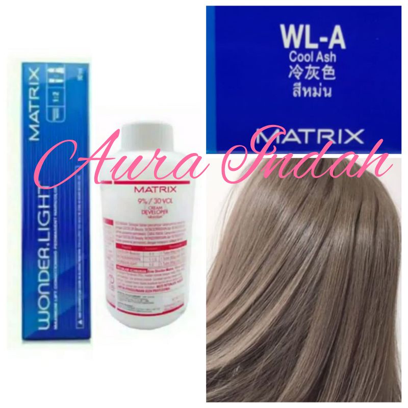 Jual MATRIX WONDER LIGHT WL-A COOL ASH DAN OXYDANT 135ML | Shopee Indonesia