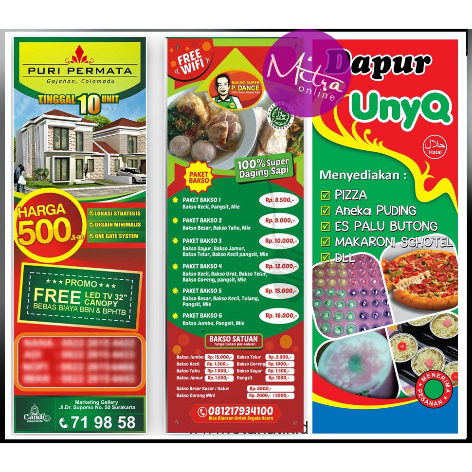 Contoh X Banner Promosi Makanan - Banner aja
