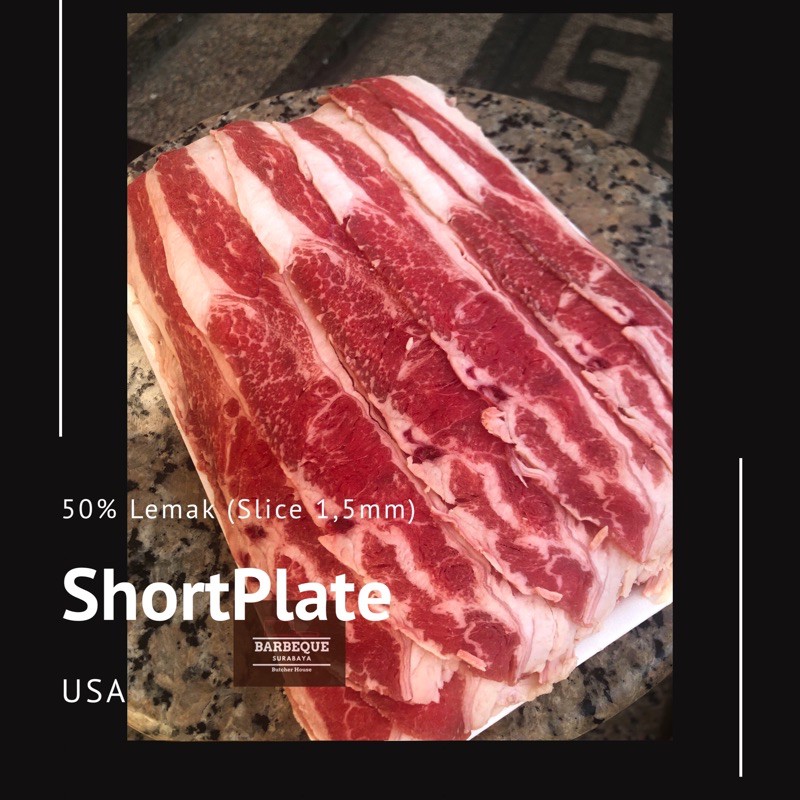 Jual SHORTPLATE BEEF USA MERK SWIFT SLICE ANGUS YOSHINOYA SHORT PLATE ...