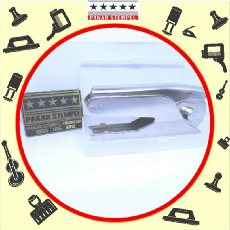 Jual stempel emboss timbul custom stempel anti penipuan | Shopee Indonesia