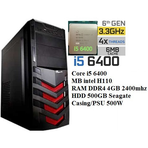PC Intel Gen-6 Core i5 6400+DDR4 4GB | Shopee Indonesia