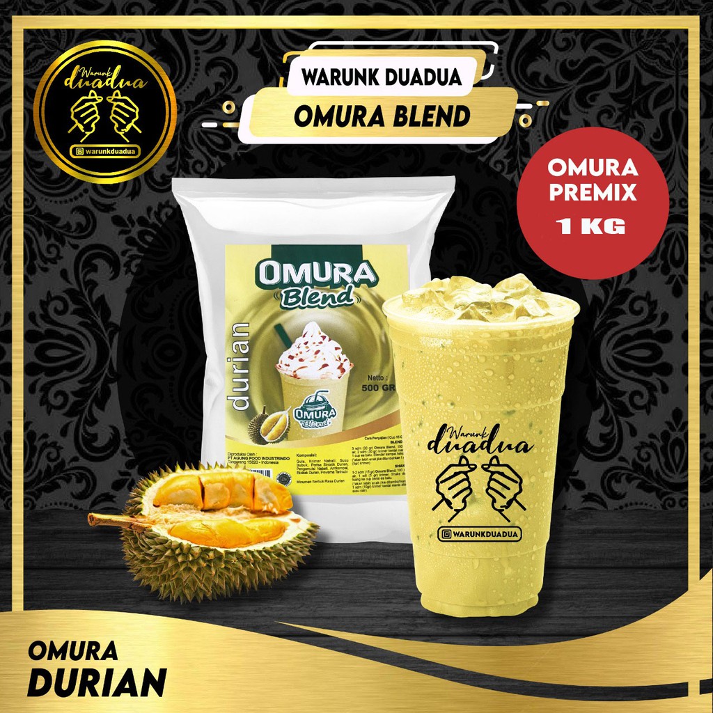 Jual Omura Blend / Durian Mix/ Minuman Rasa Durian Mix 1 Kg | Shopee ...