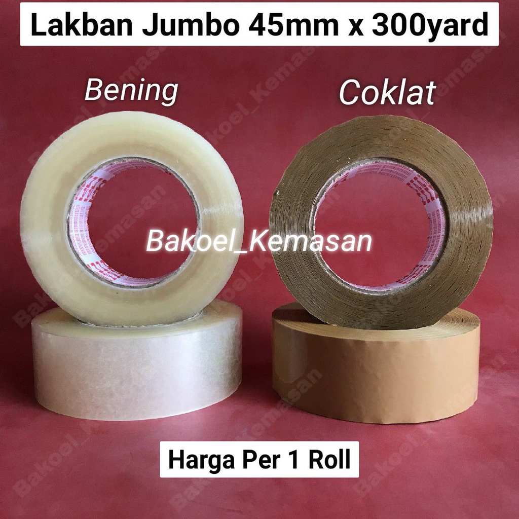 Jual Lakban Coklat / Lakban Bening / Solasi Coklat / Solasi Bening / Isolasi OPP Coklat Bening ...