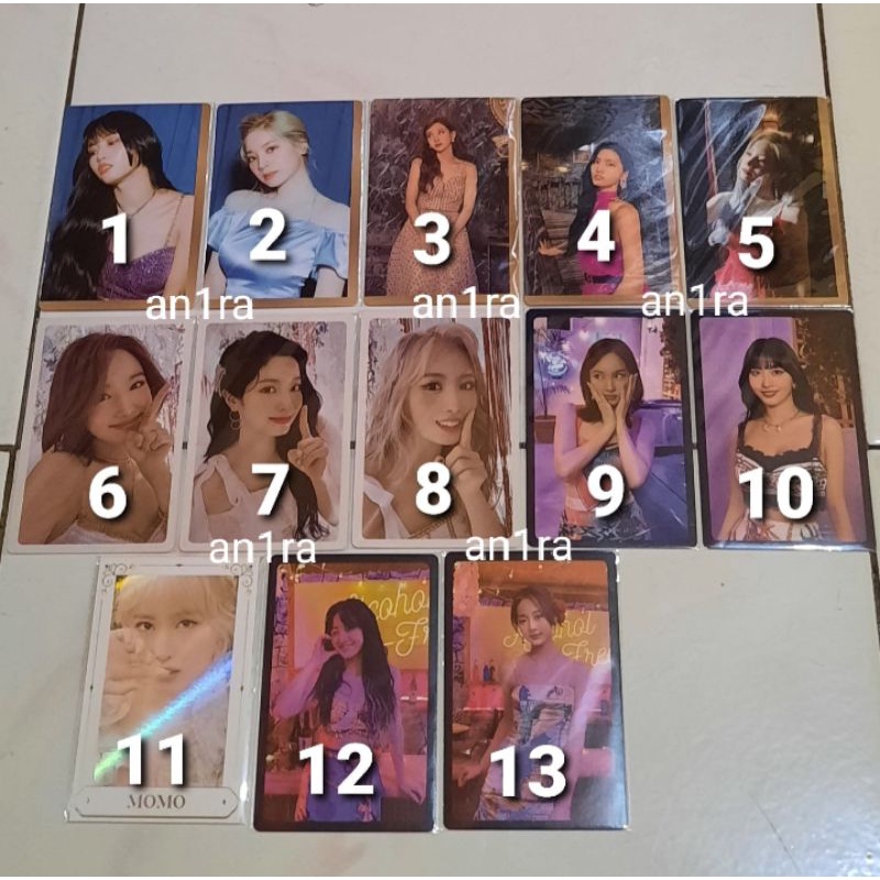 Jual photocard twice official momo dahyun nayeon jihyo tzuyu pob tol benefit wd fs | Shopee ...