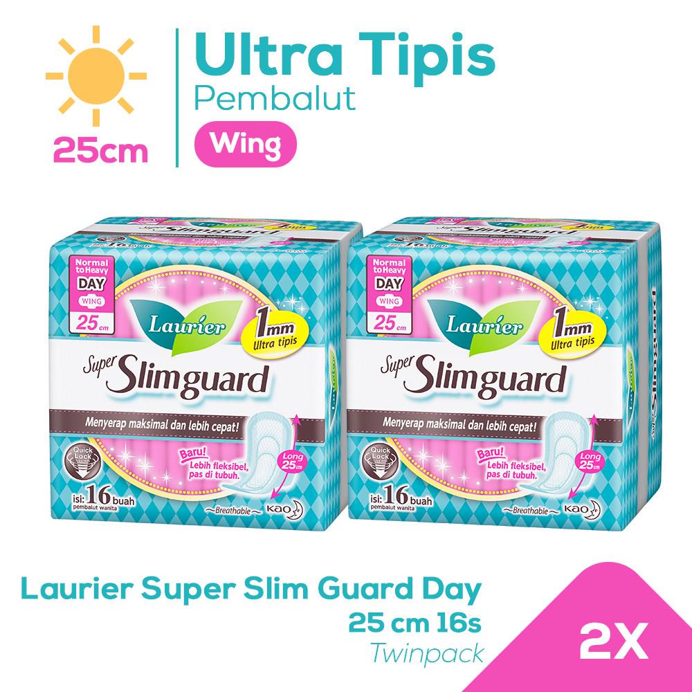 Jual Laurier Super Slim Guard Day 25Cm 16S Pembalut Twinpack | Shopee ...