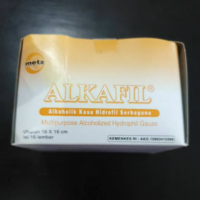 Jual Alkafil Alkoholik Kasa Hidrofil 16 Sachet / Kasa Tali Pusar Bayi ...