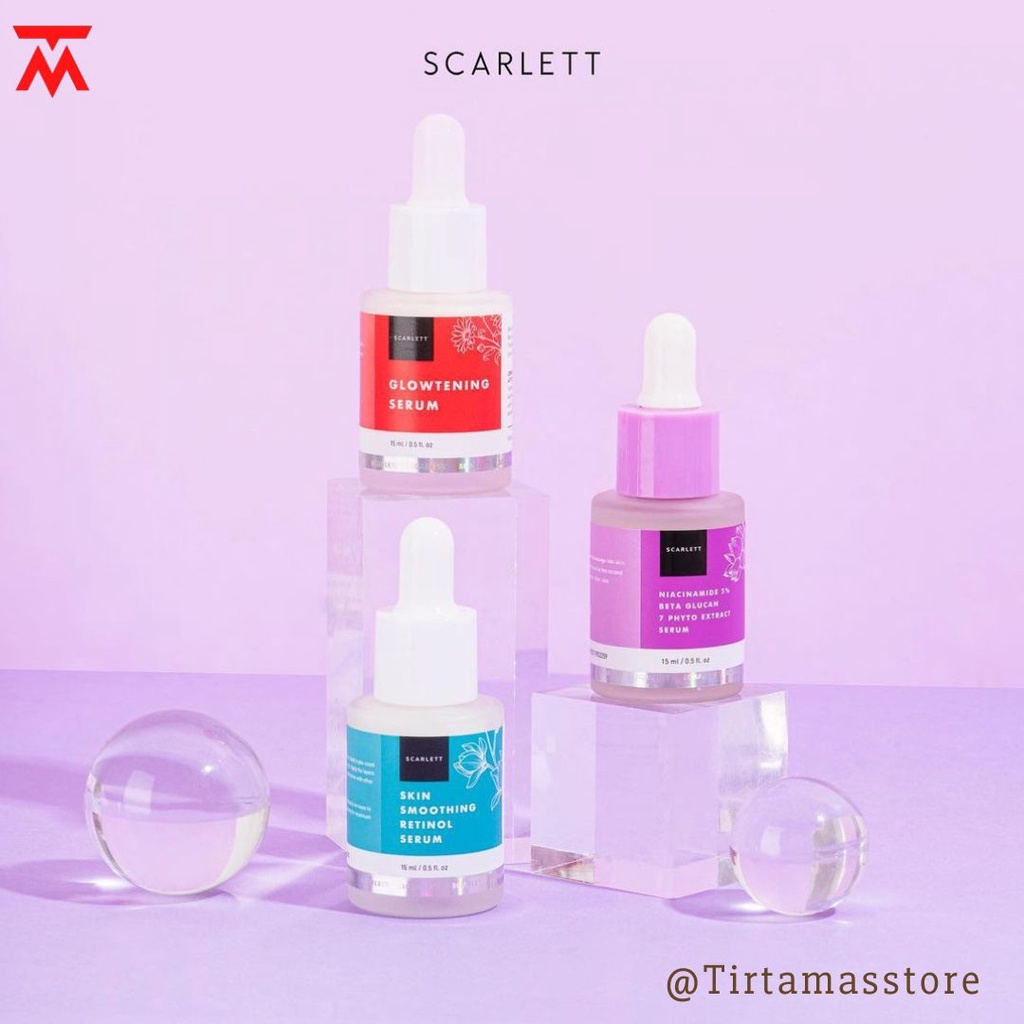 Jual SCARLETT WHITENING SERUM GLOWTENING NIACINAMIDE RETINOL SERUM ...