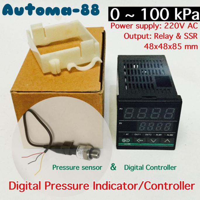 Jual Digital Pressure Controller 0-100Kpa 100 Kpa Pressure Indicator ...