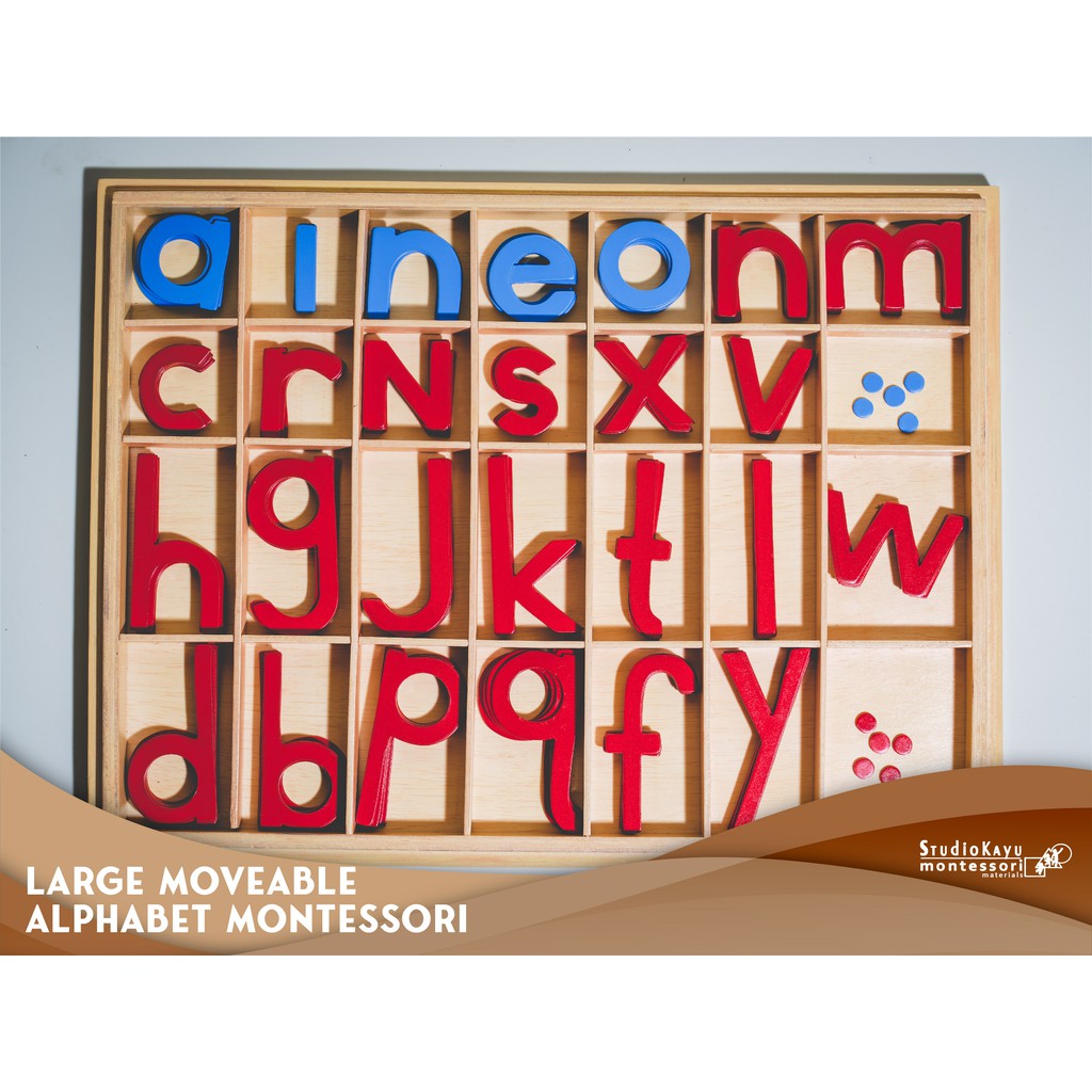 Jual Large Moveable Alphabet Montessori | Shopee Indonesia