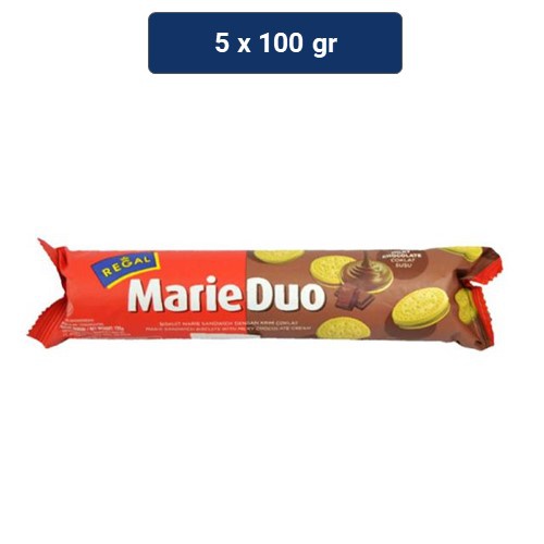 Jual Regal Marie Duo Roll Biskuit Cream Coklat 5 x 100 gr Indonesia ...