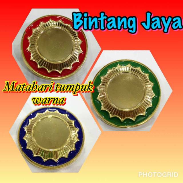 Jual Pin Matahari Tumpuk Warna Kuningan sepuh emas Peniti Polos Tanpa ...