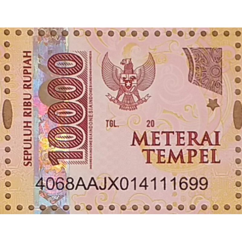Meterai 10000 Materai 10000 Shopee Indonesia