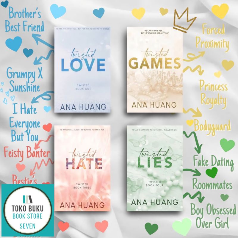 Jual Twisted 4 Book Series[ Twisted Love, Twisted Games, Twisted Hate, Twisted Lies] by Ana ...