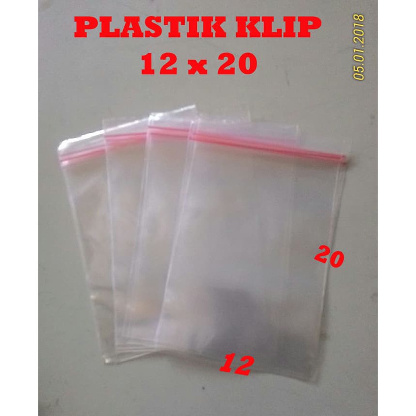 Jual 1 Pack Plastik Klip 12 x 20 ISI 100 Lembar - Klip Obat - Klip ...