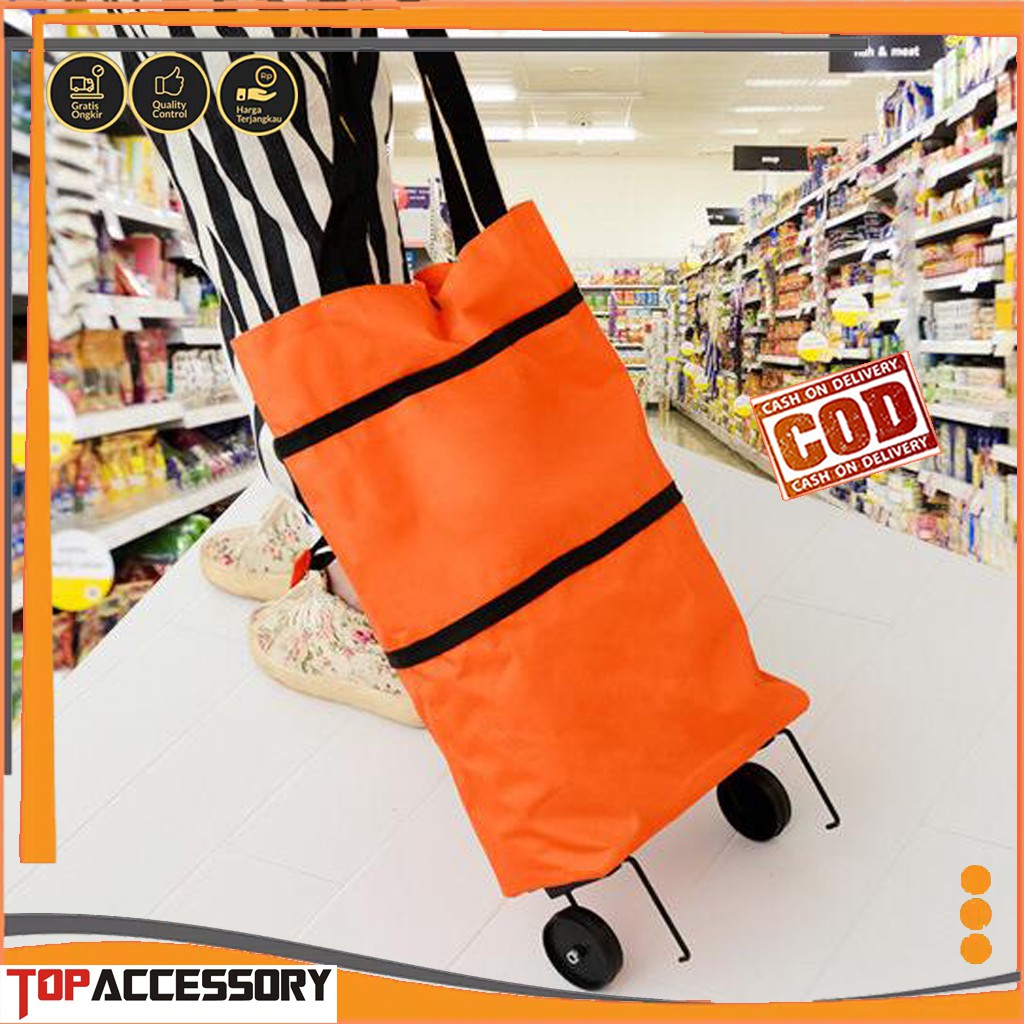Tas Lipat Belanja Roda MultiFungsi / Tas Roda / Tas Traveling / Tas ...