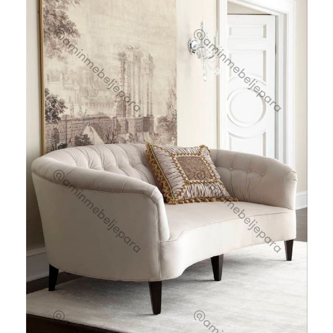 Jual Sofa modern castervil lengkung mewah / kursi sofa santai minimalis | Shopee Indonesia