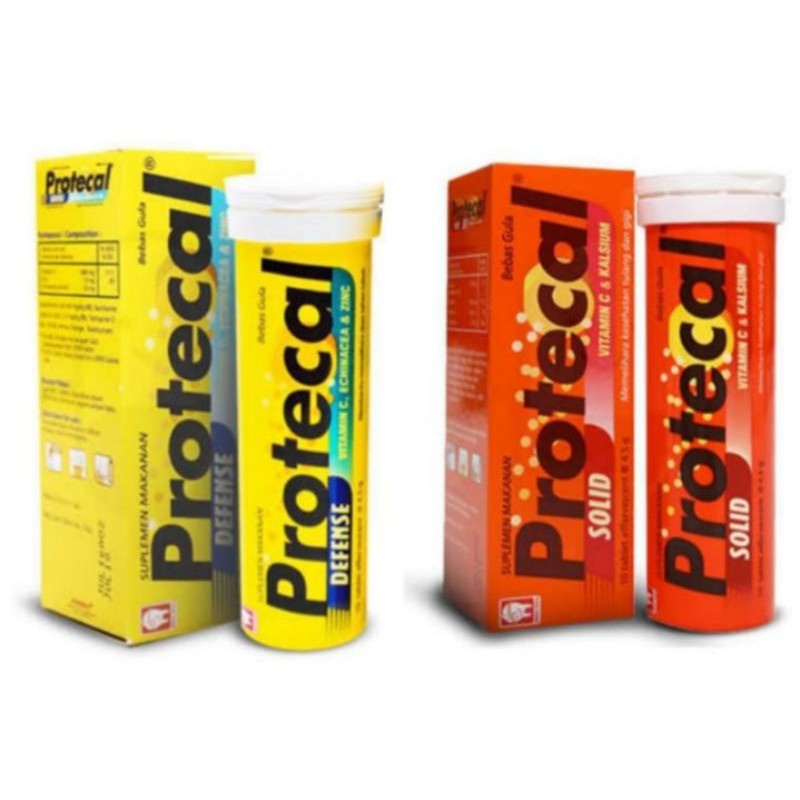 Jual Protecal Solid Defense Vitamin C D Tube isi 10 Memelihara daya ...
