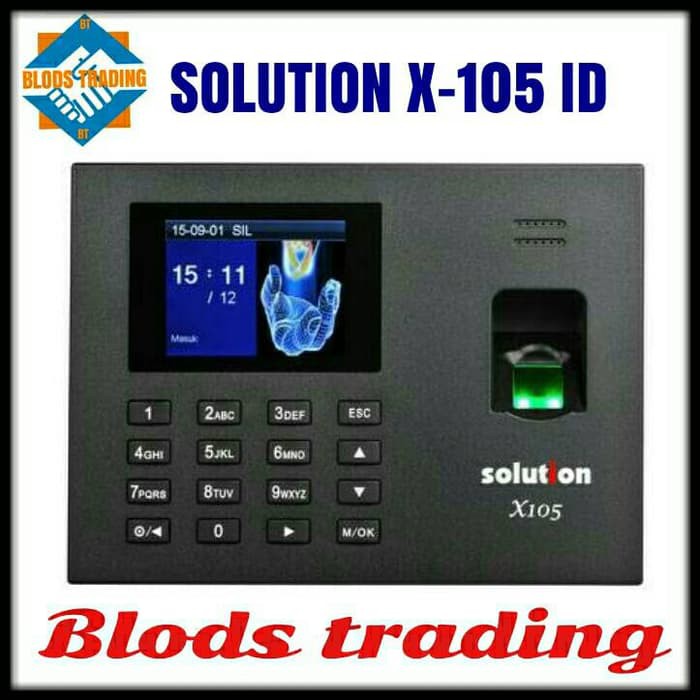 EKSKLUSIF SOLUTION X 105 ABSEN FINGER PRINT SOLUTION X105 ID PALING ...