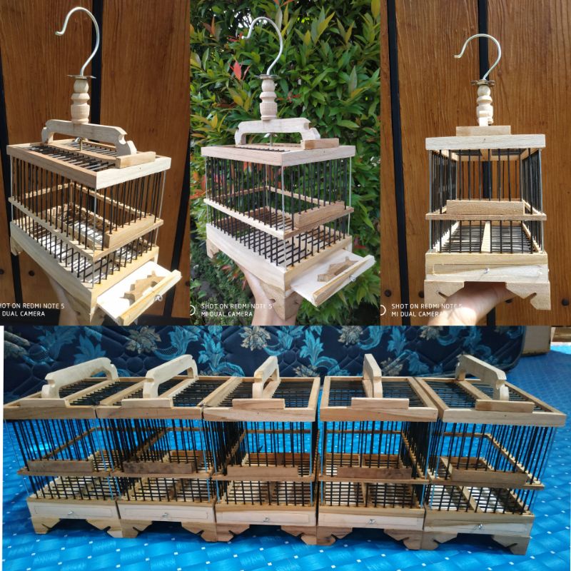 Jual Sangkar Burung Pleci Kayu Koper Mini Murah Indonesia|Shopee Indonesia
