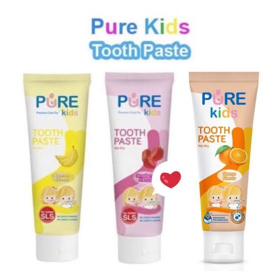 Jual Pure Kids Toothpaste All Varian Pure BB Pasta Gigi Strawberry Pure ...